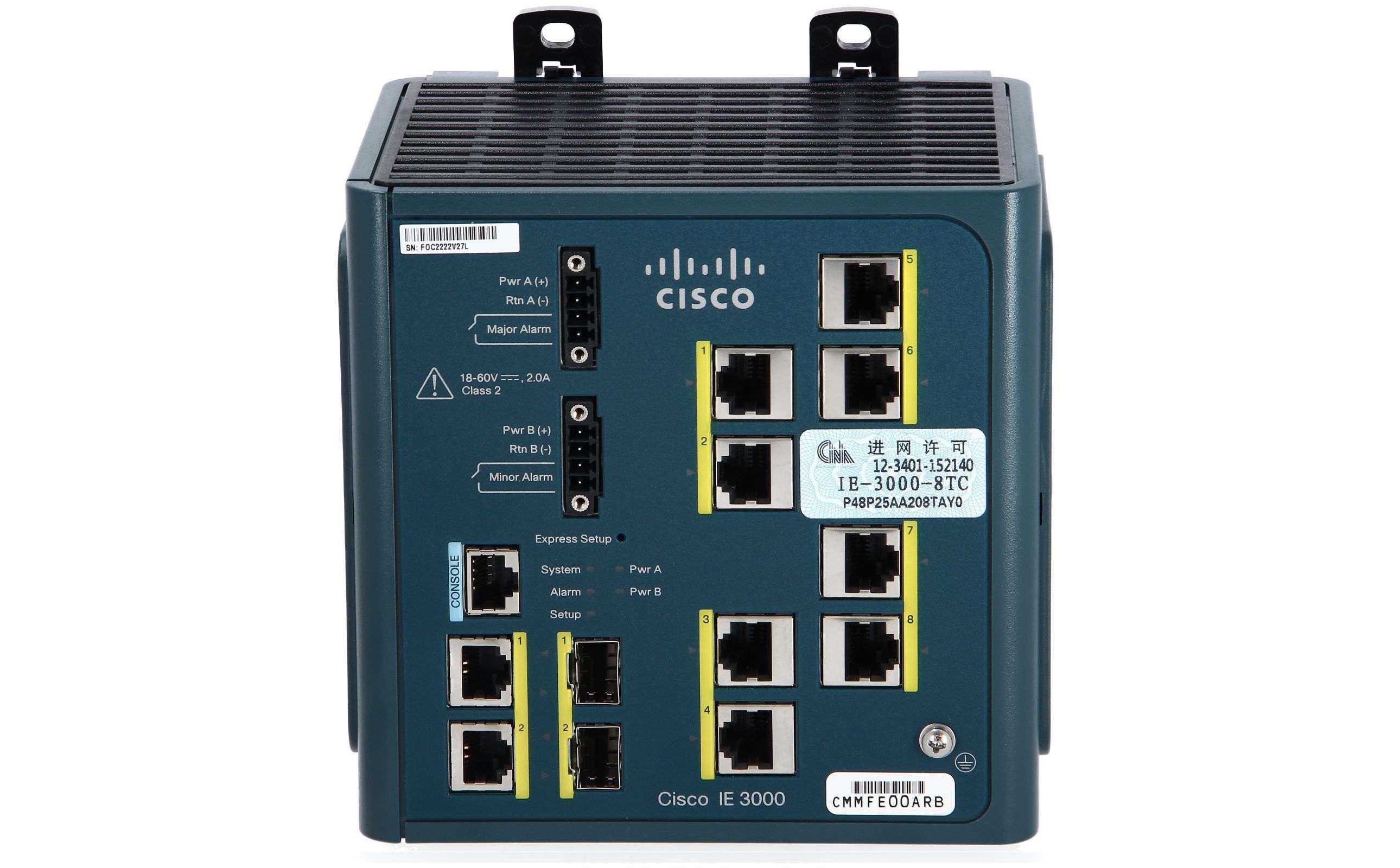 Switch Cisco IE-3000-8TC Industrial Ethernet 3000 Nro de parte: IE-3000 ...